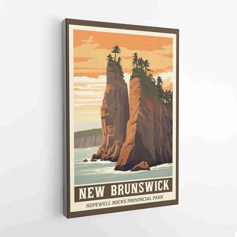 New Brunswick Hopewell Rocks Provincial Park Poster | United World Memories