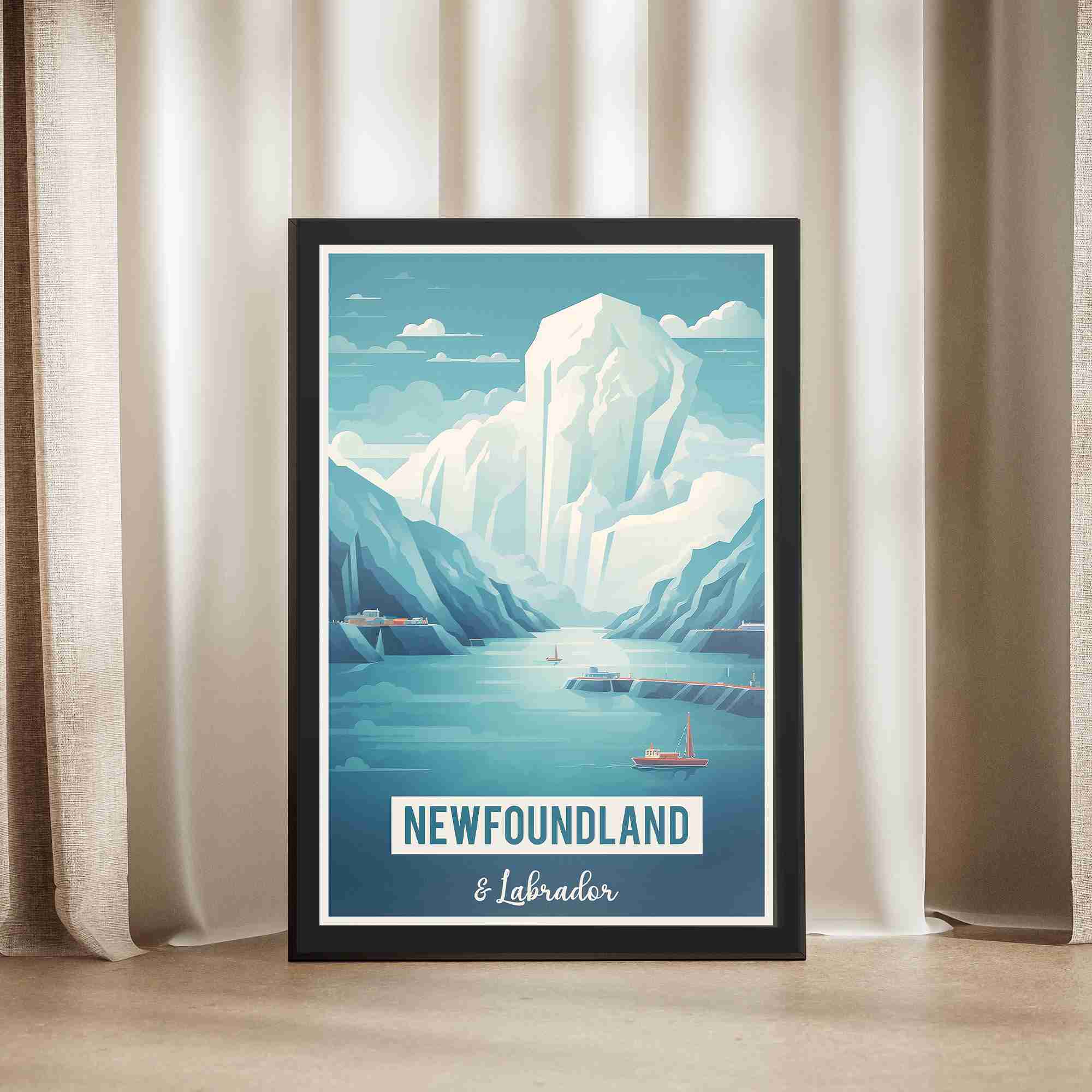 Newfoundland and Labrador Iceberg Poster | United World Memories