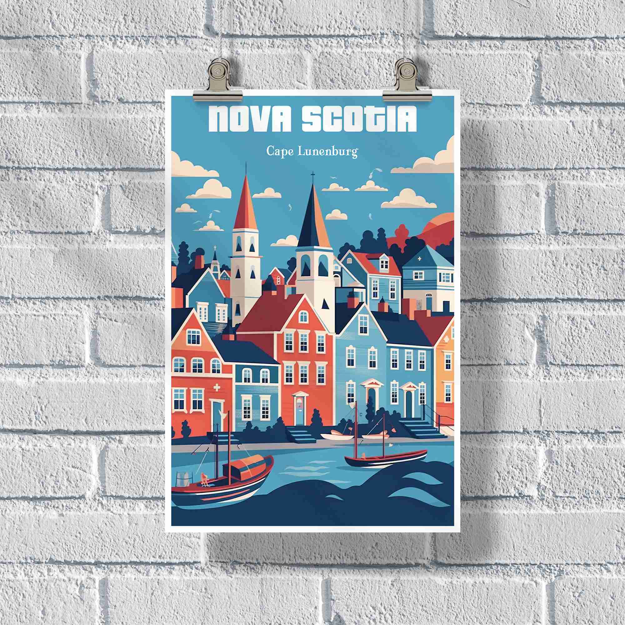 Nova Scotia Cape Lunenburg Poster | United World Memories