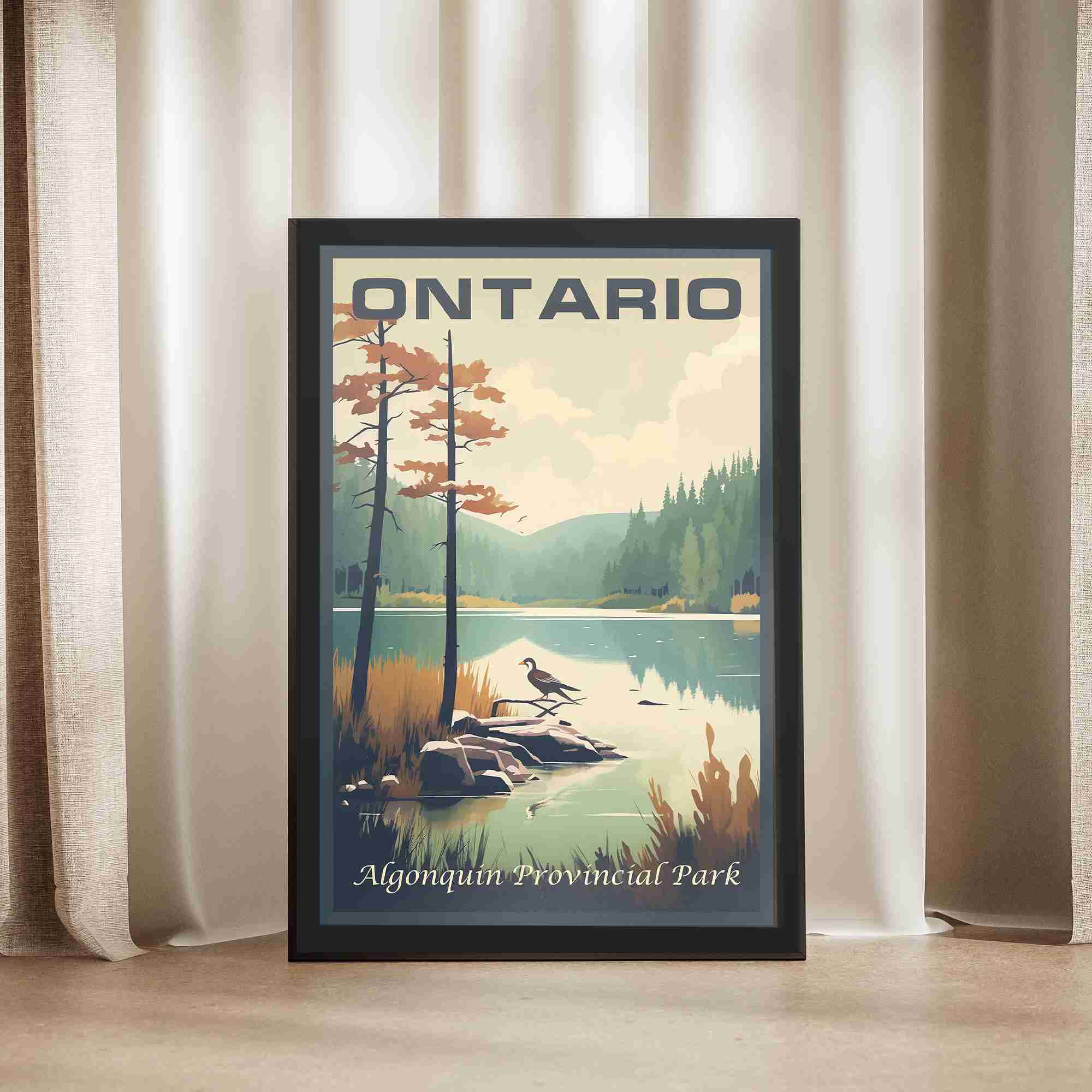 Ontario Algonquin Provincial Park Poster | United World Memories