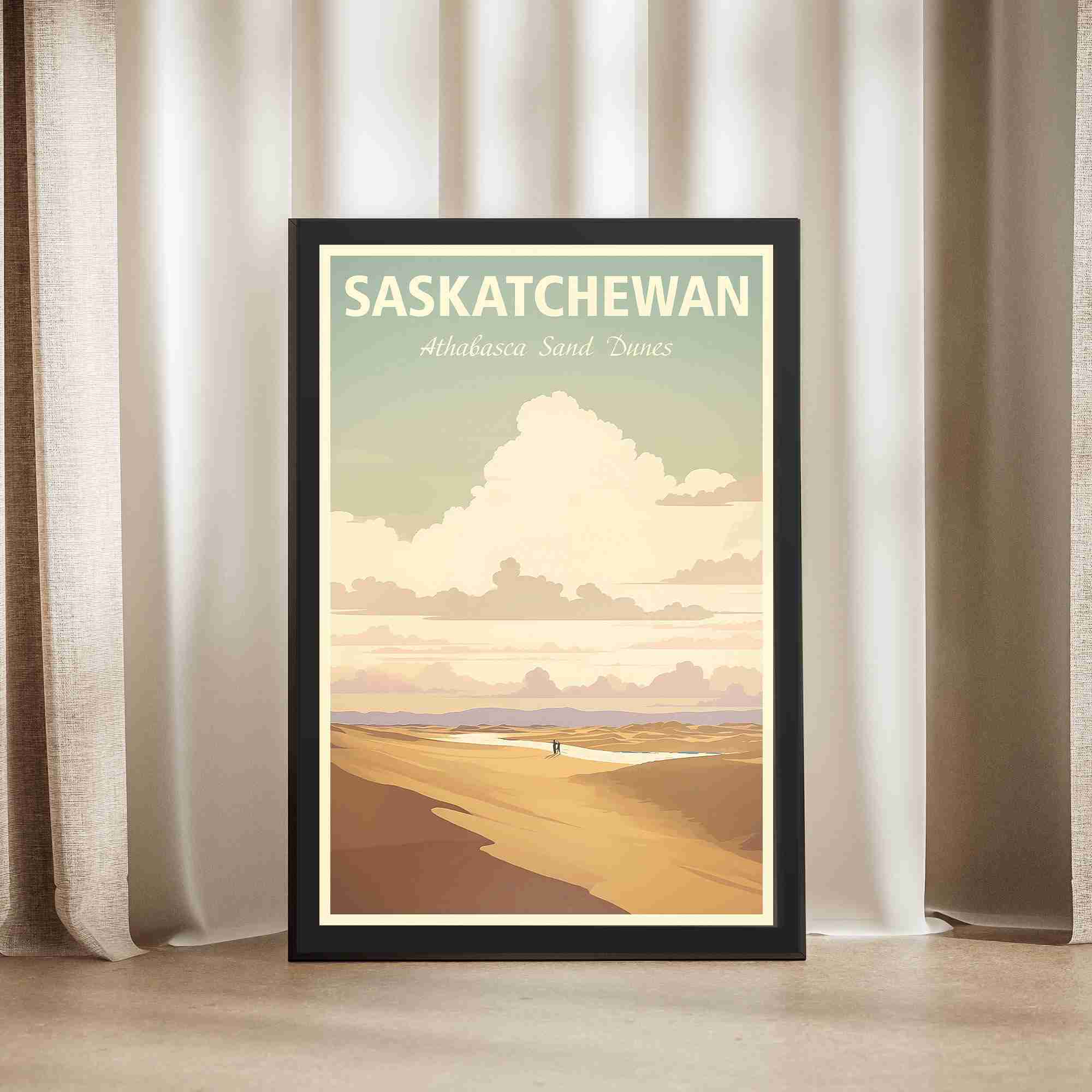Saskatchewan Athabasca Sand Dunes Poster | United World Memories