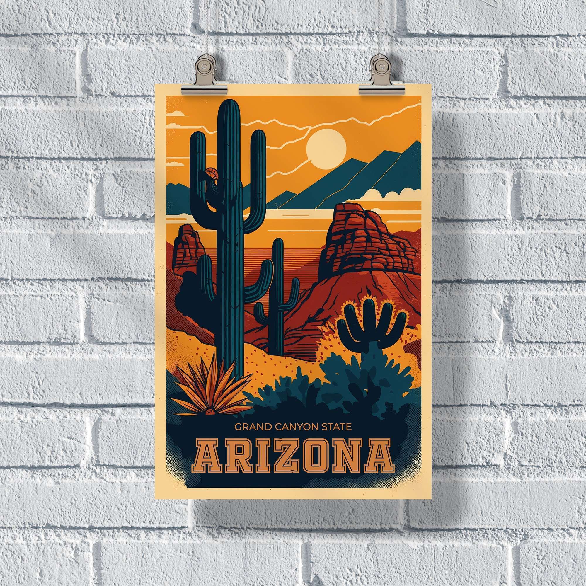 Arizona Grand Canyon State Poster | United World Memories