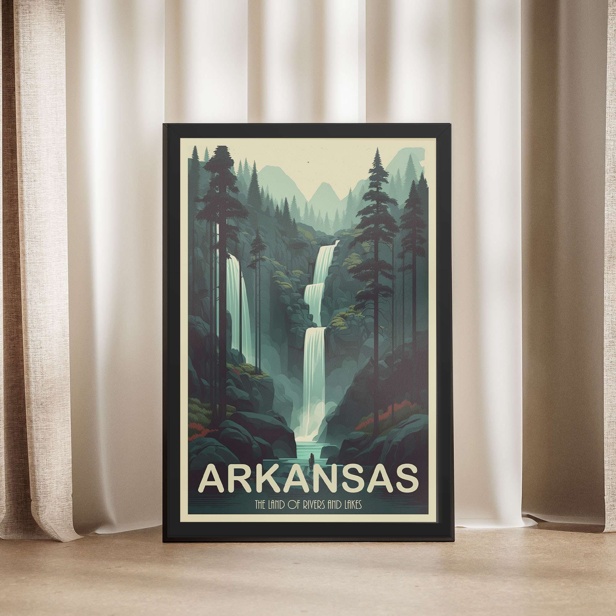 Arkansas The Land Of Rivers And Lakes Poster | United World Memories