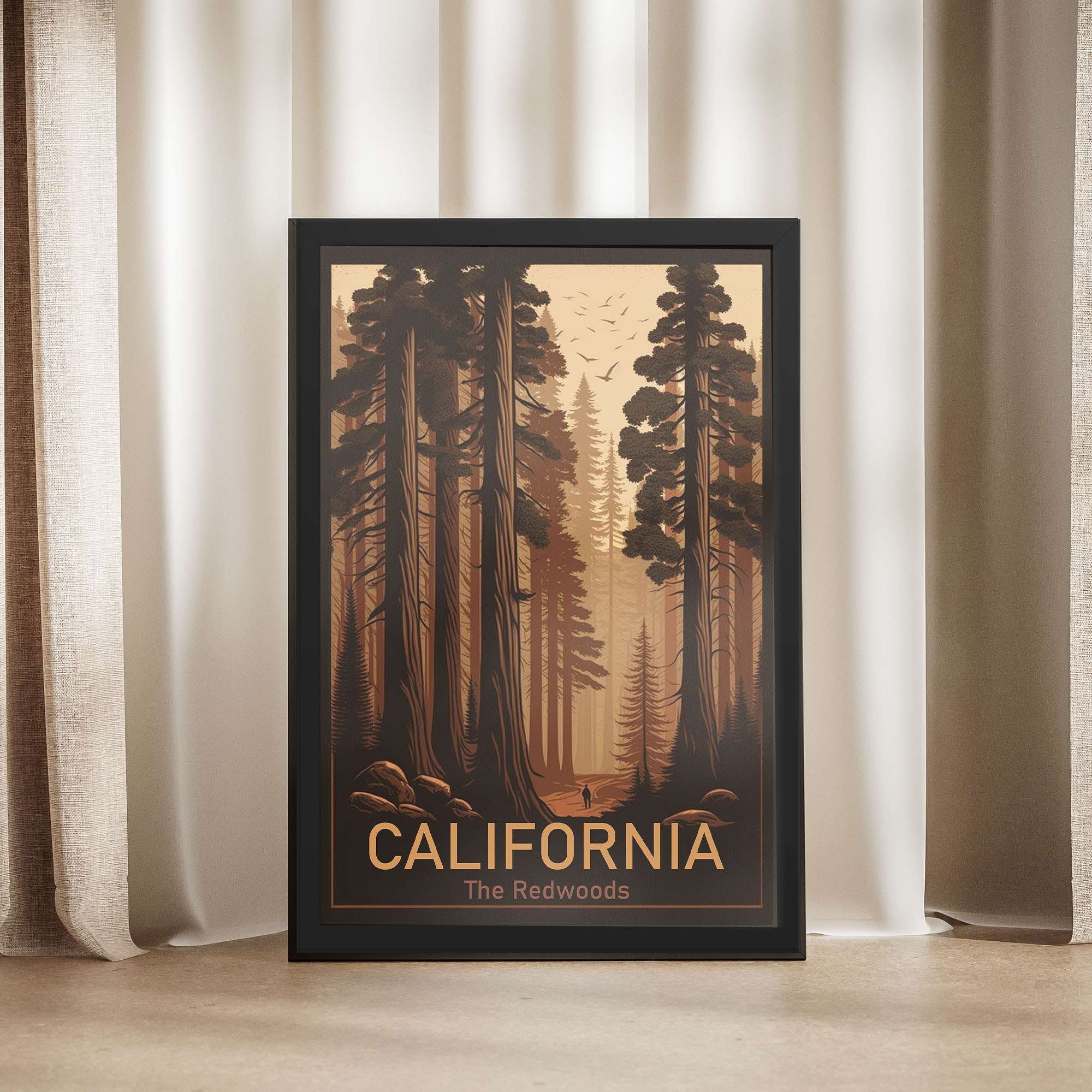 California The Redwoods Poster | United World Memories