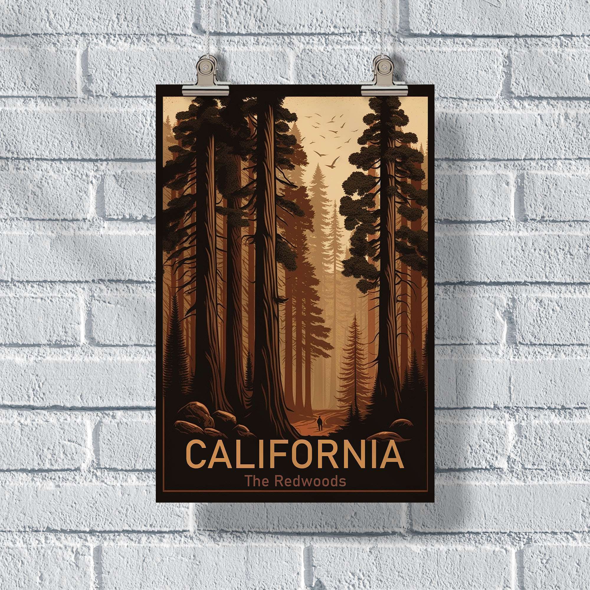 California The Redwoods Poster | United World Memories