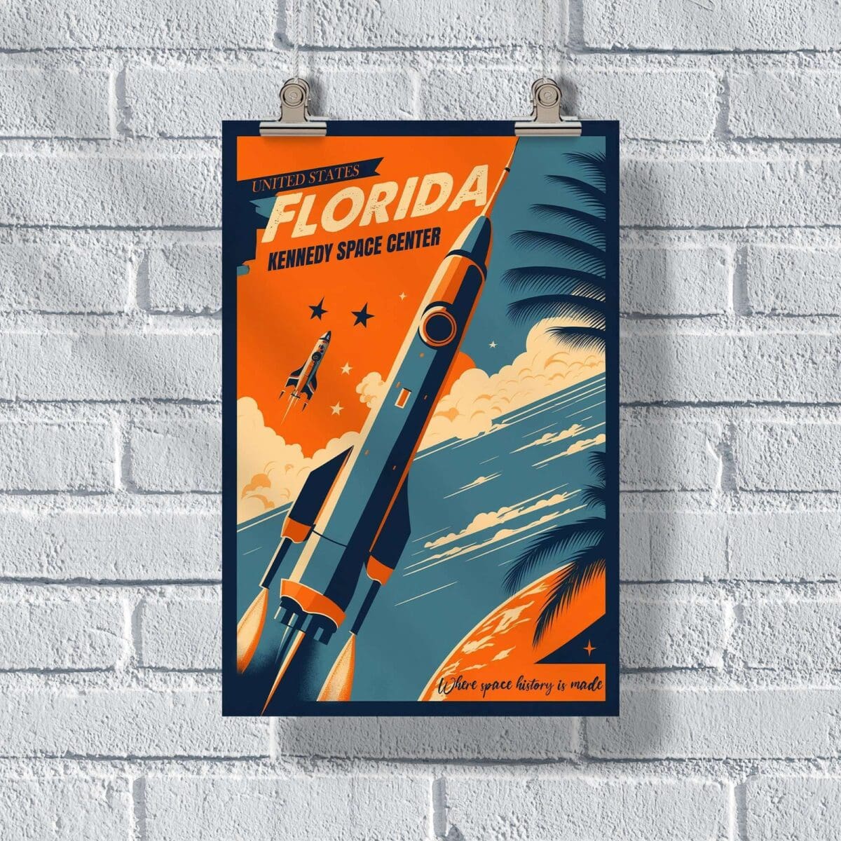 Florida Where Space History Is Made Poster | United World Memories