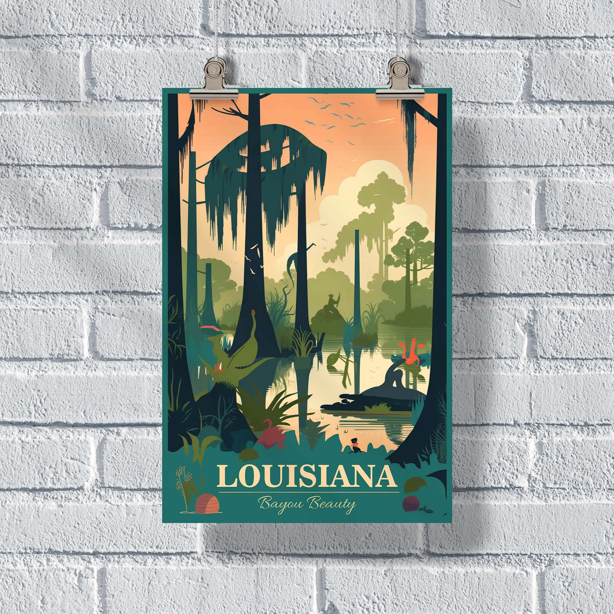 Louisiana Bayou Beauty Poster | United World Memories