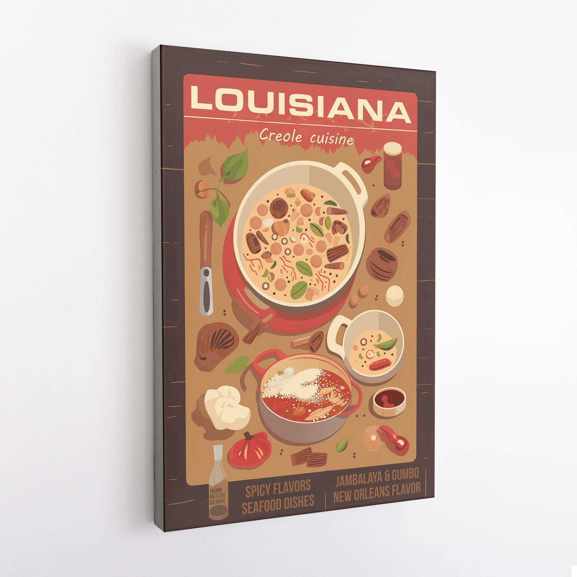Louisiana Creole Cuisine Poster | United World Memories