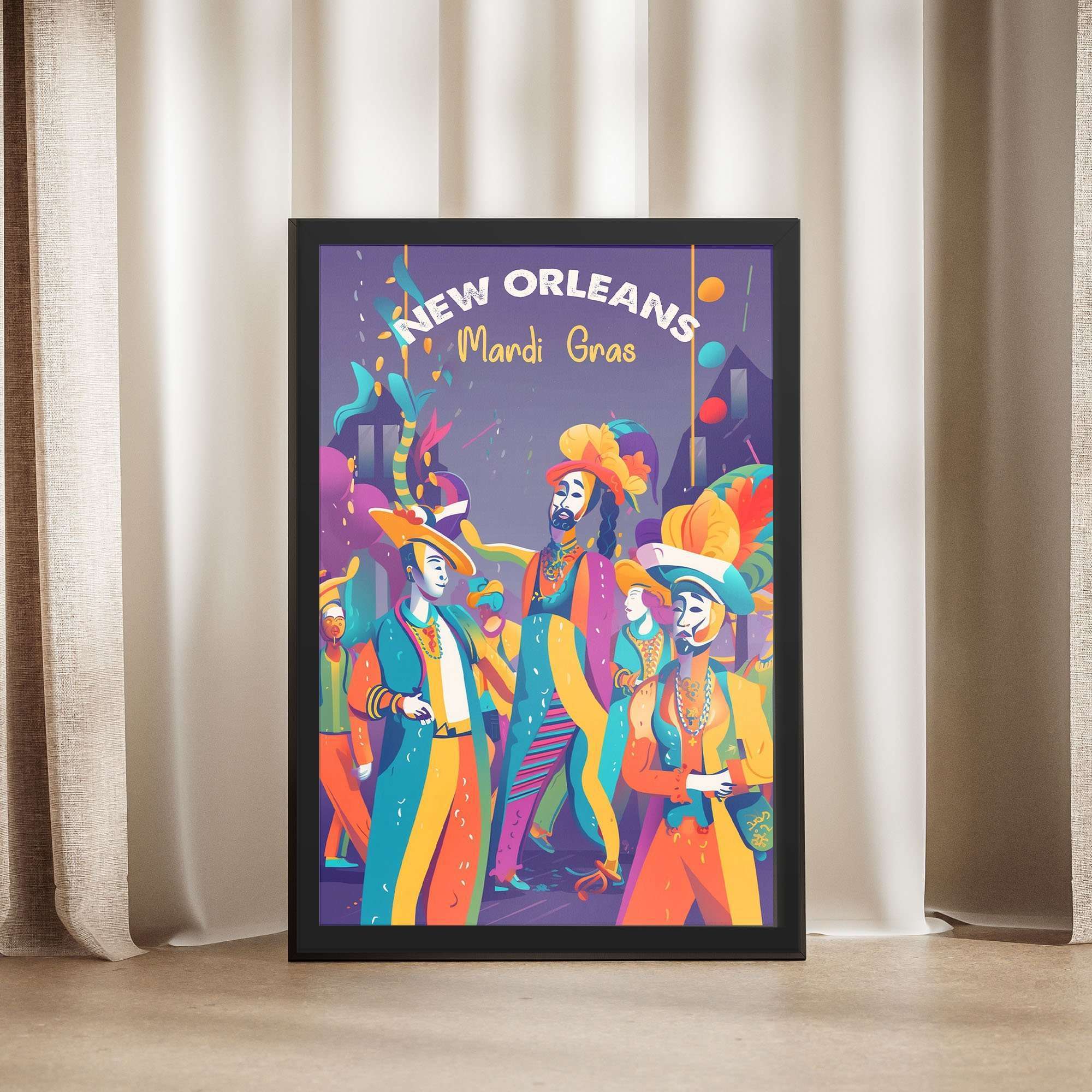 Louisiana New Orleans Mardi Gras Poster | United World Memories
