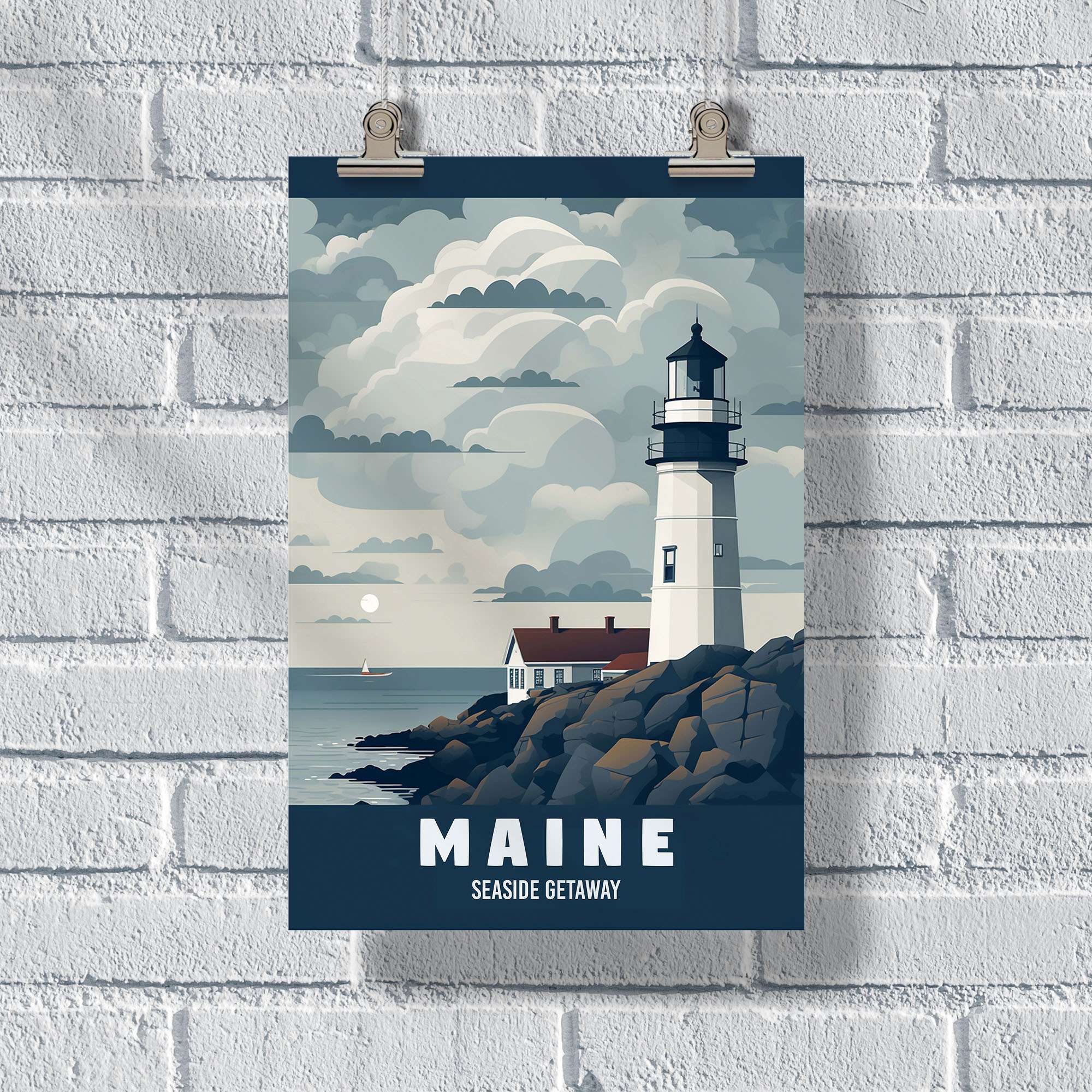 Maine Seaside Getaway Poster | United World Memories