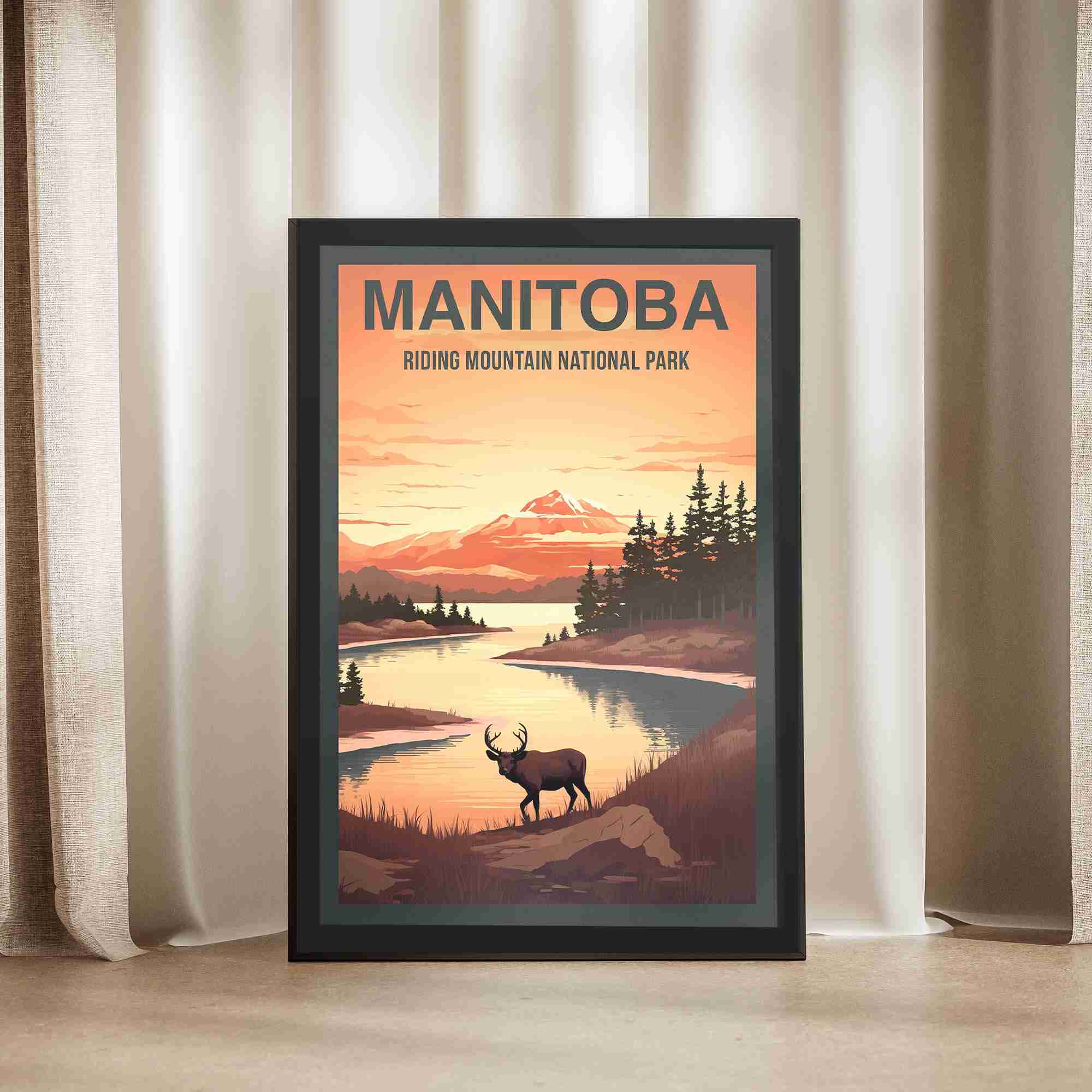 Manitoba Riding Mountain National Park Poster | United World Memories