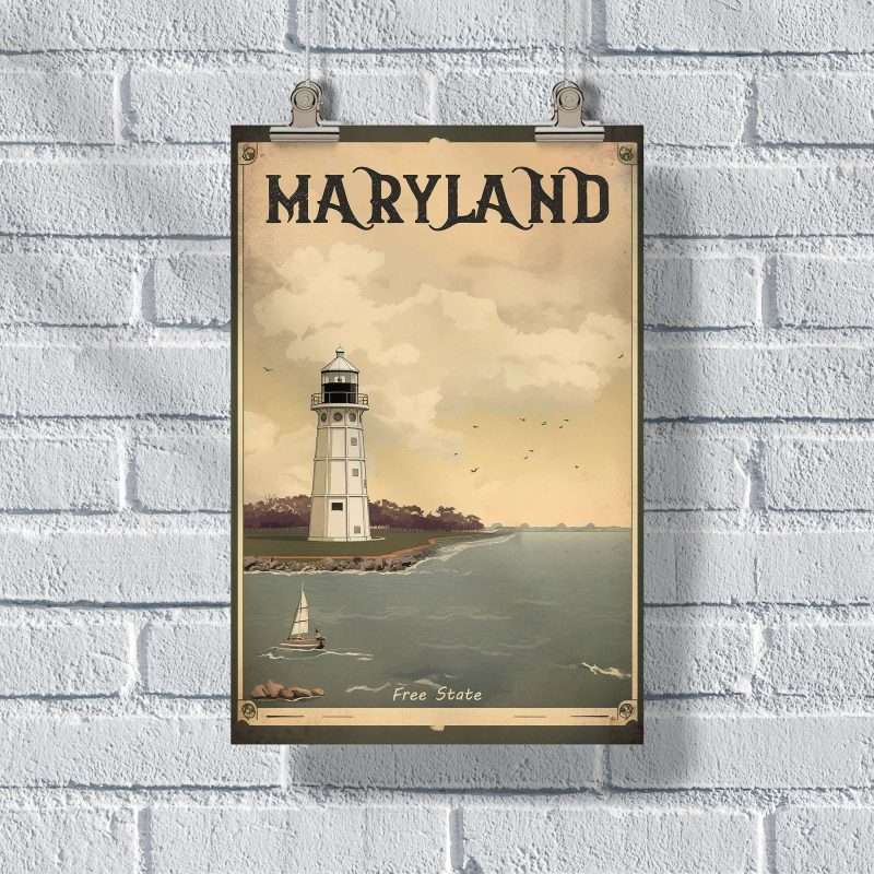 Maryland Old Line State Fatti Maschii, Parole Femine Poster | United ...