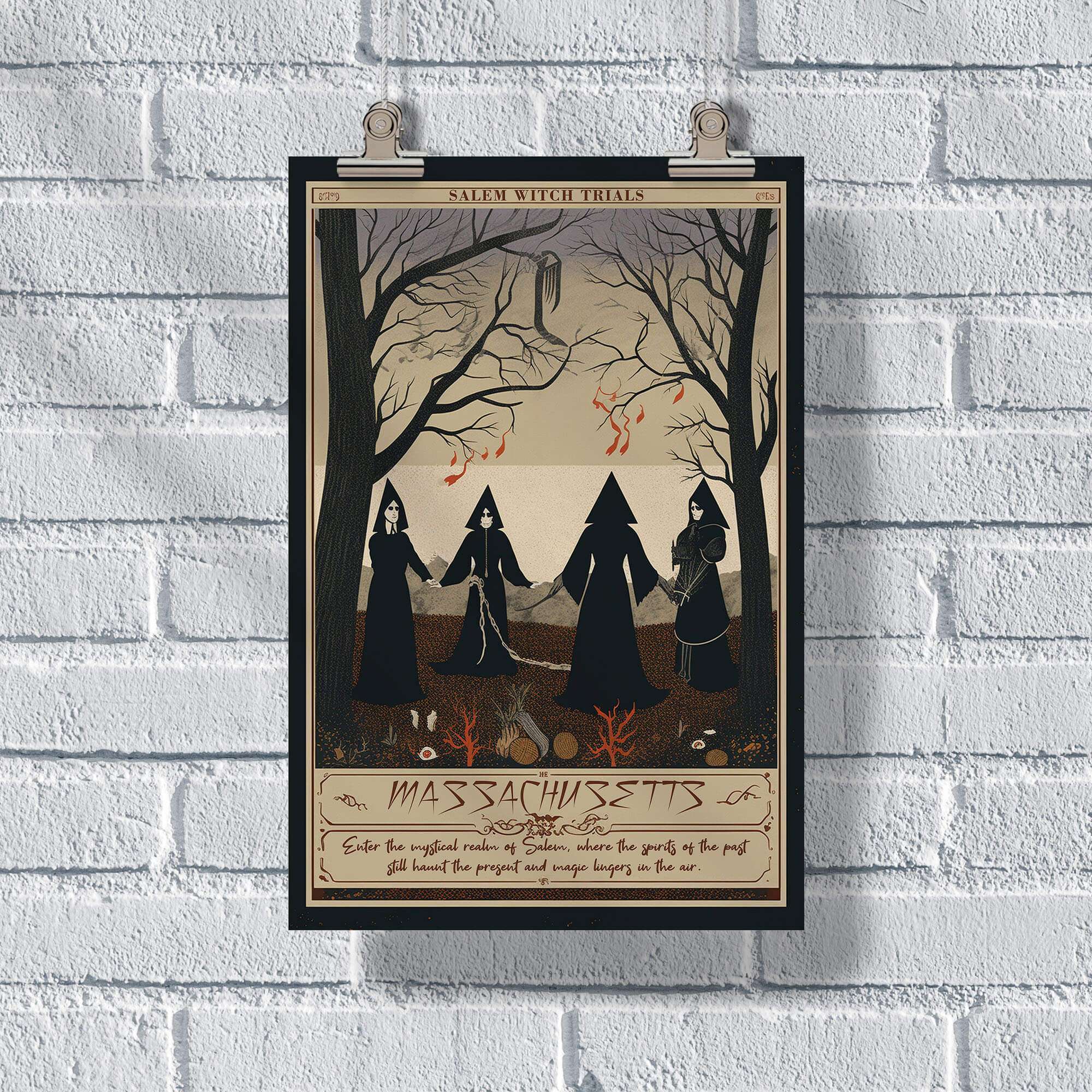 Massachusetts Salem Witch Trials Poster | United World Memories