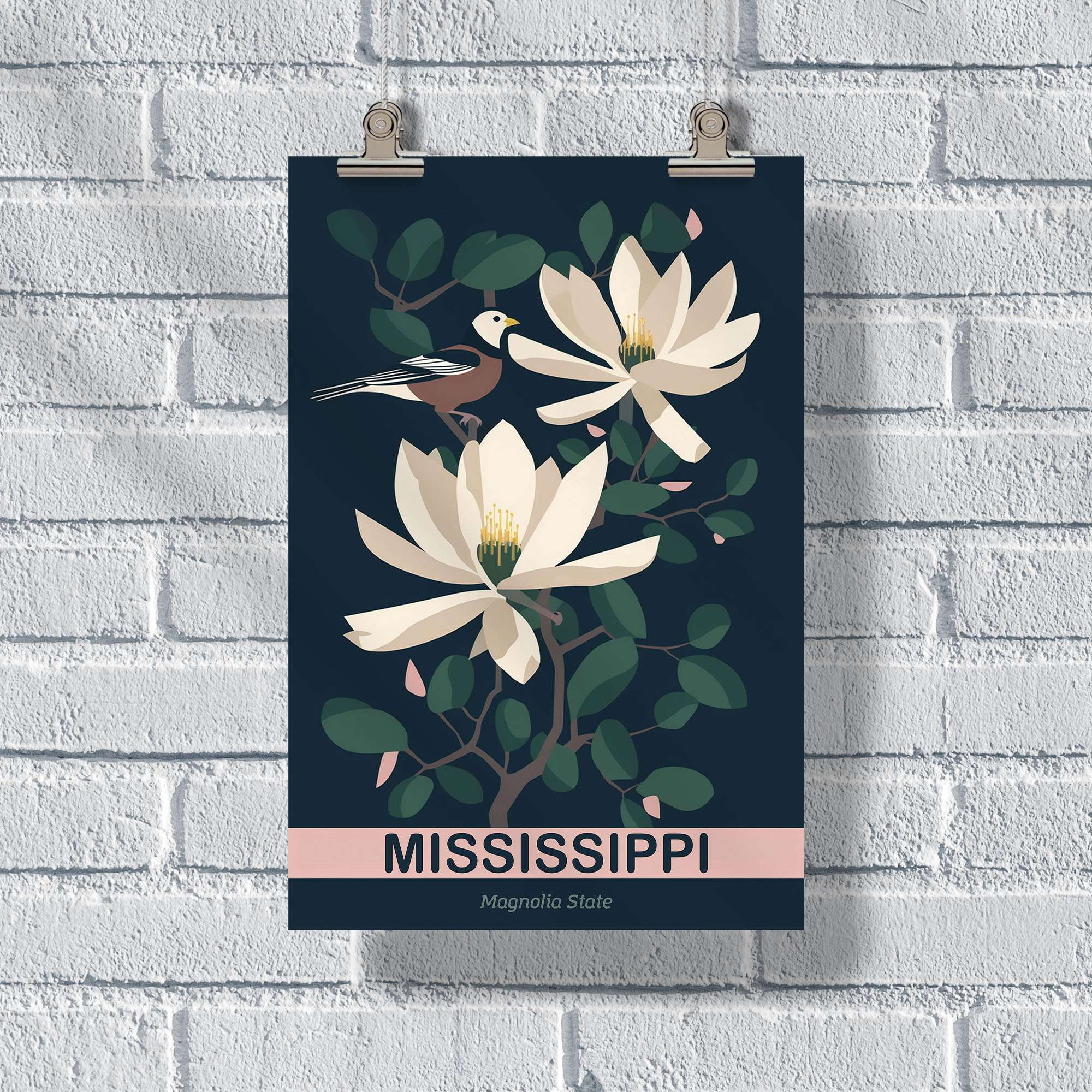 Mississippi Magnolia State Poster | United World Memories