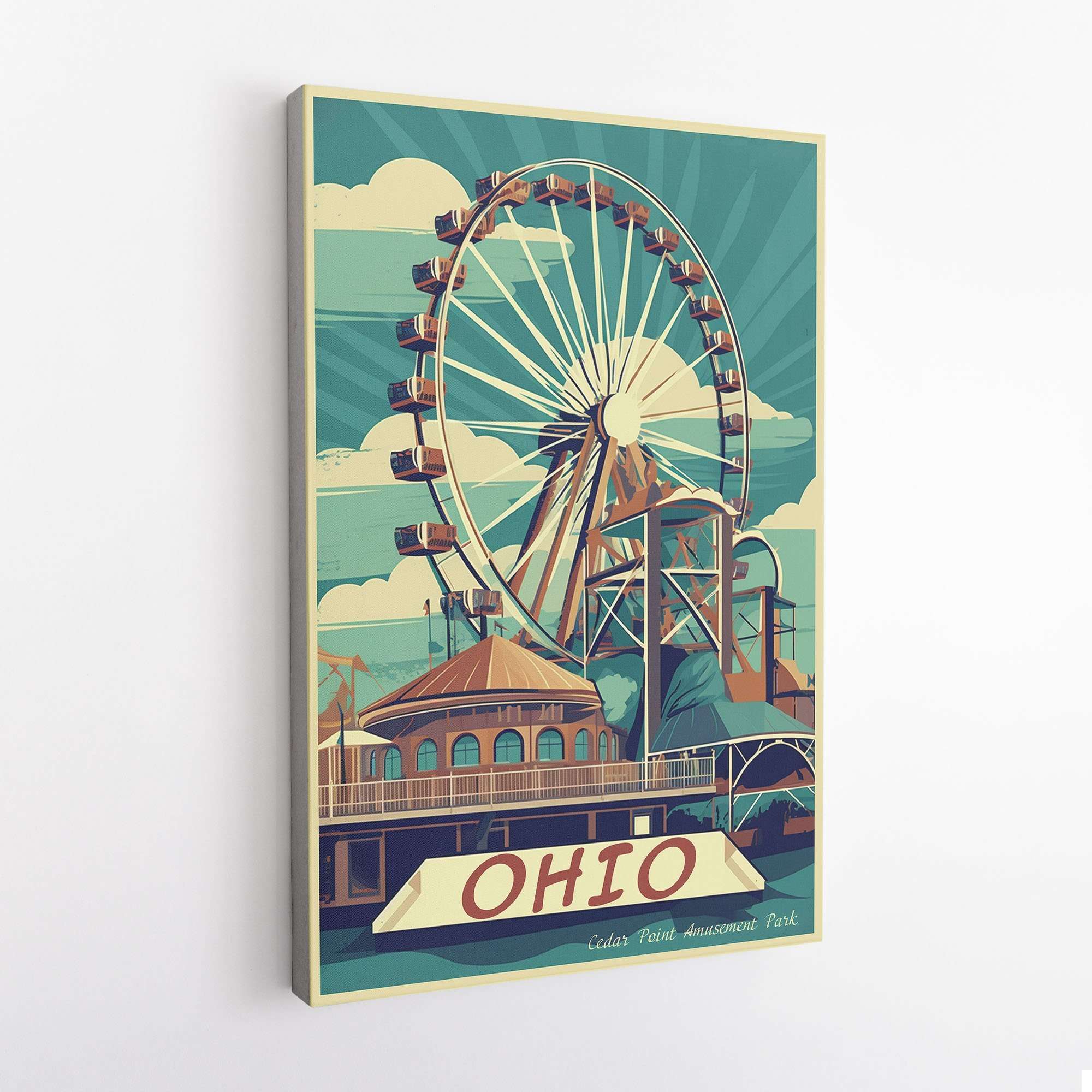 Ohio Cedar Point Amusement Park Poster | United World Memories