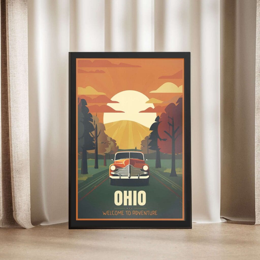 Ohio Welcome To Adventure Poster | United World Memories