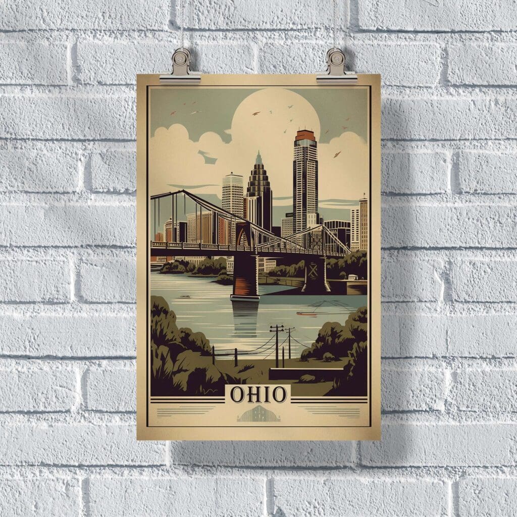 Ohio Welcome To Adventure Poster | United World Memories