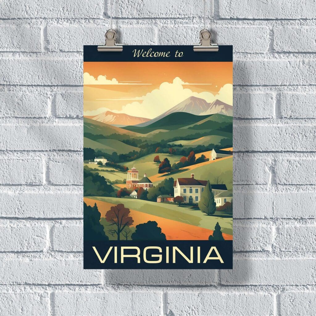 Virginia Welcome To Virginia Poster | United World Memories