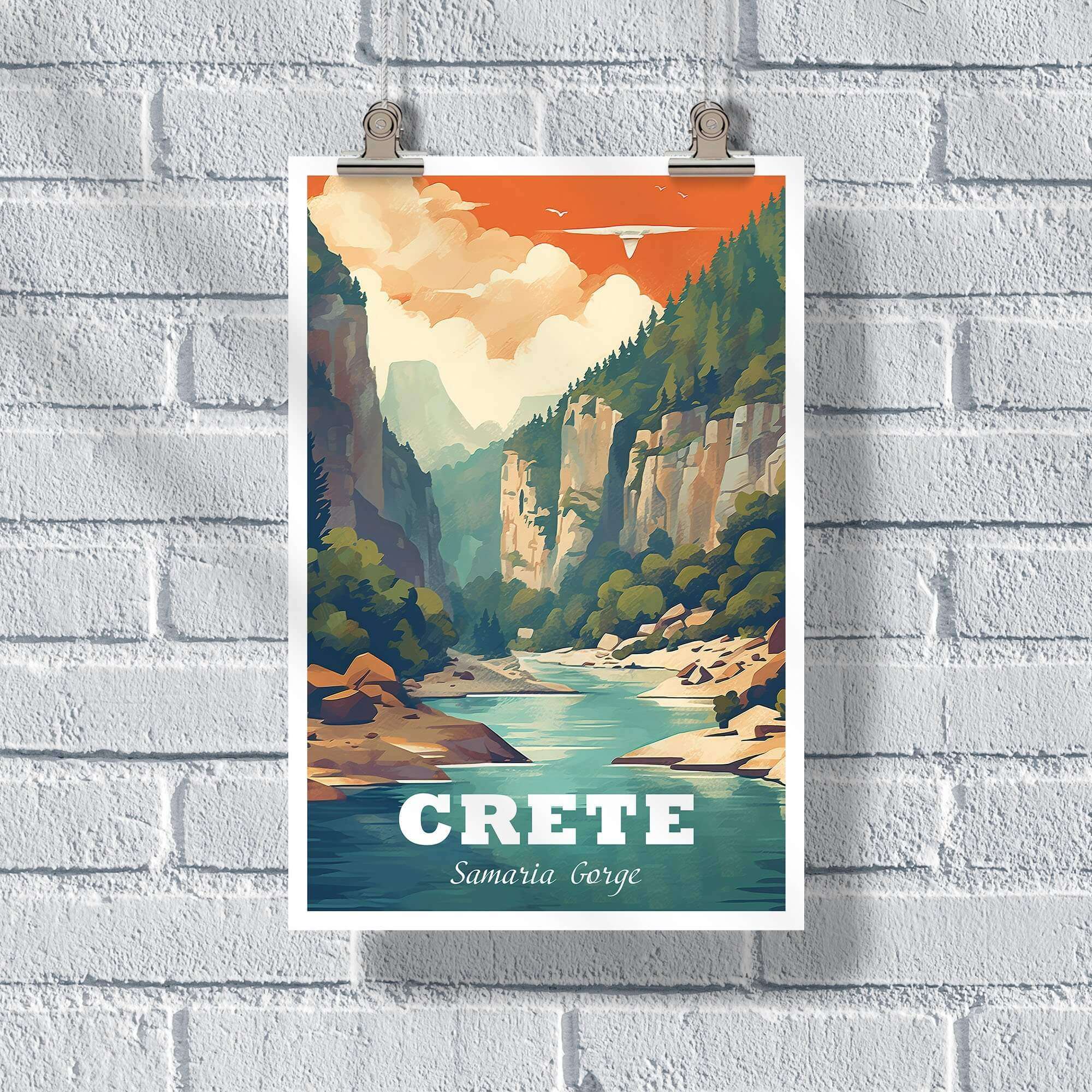 Crete Samaria Gorge Poster | United World Memories