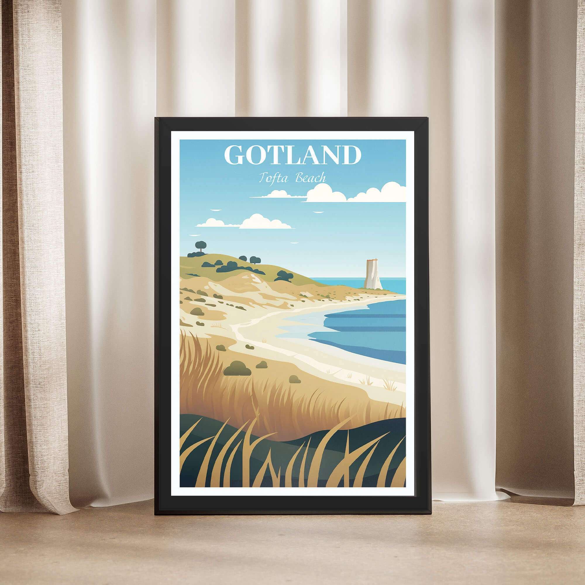 Gotland Tofta Beach Poster | United World Memories