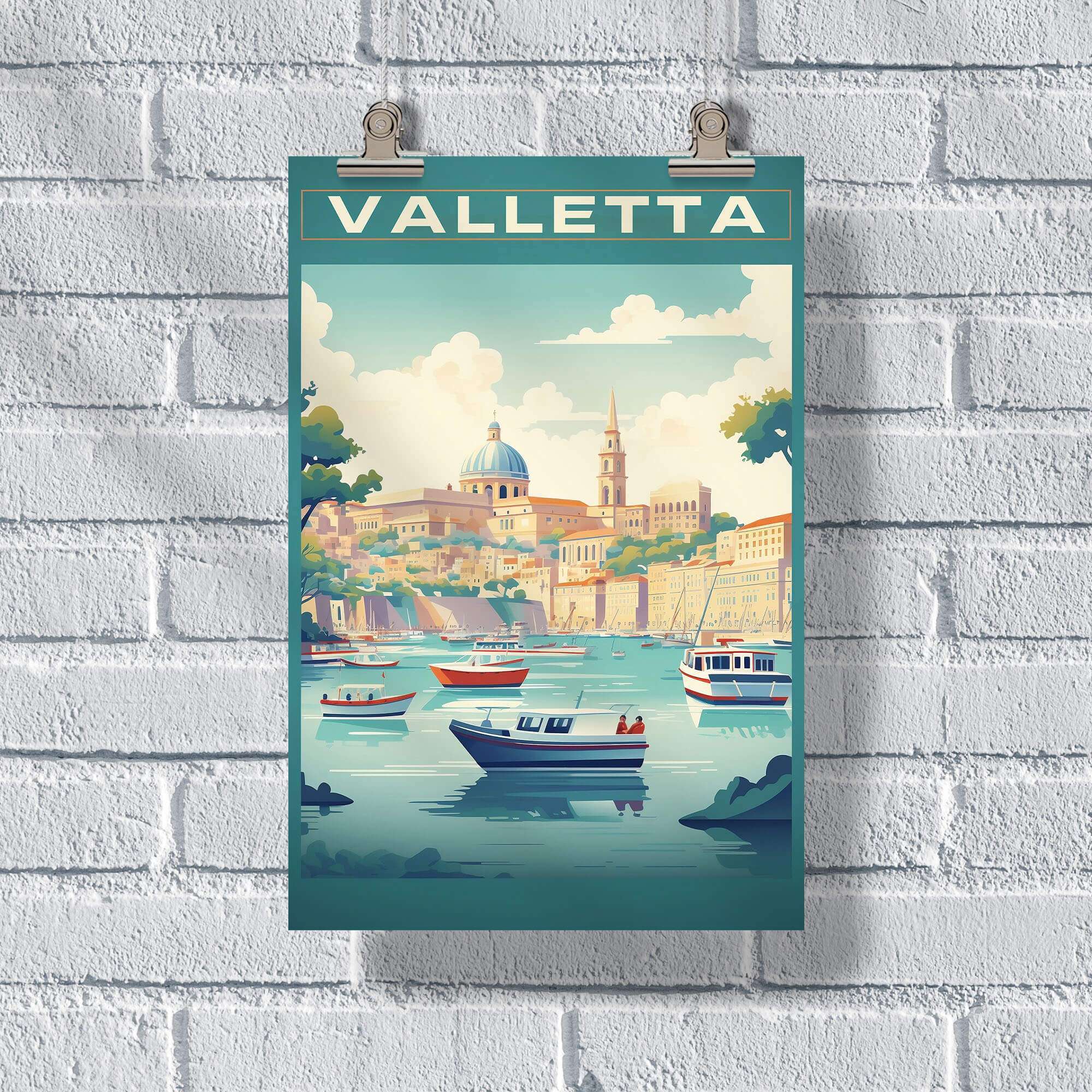 Valletta Grand Harbour Poster | United World Memories