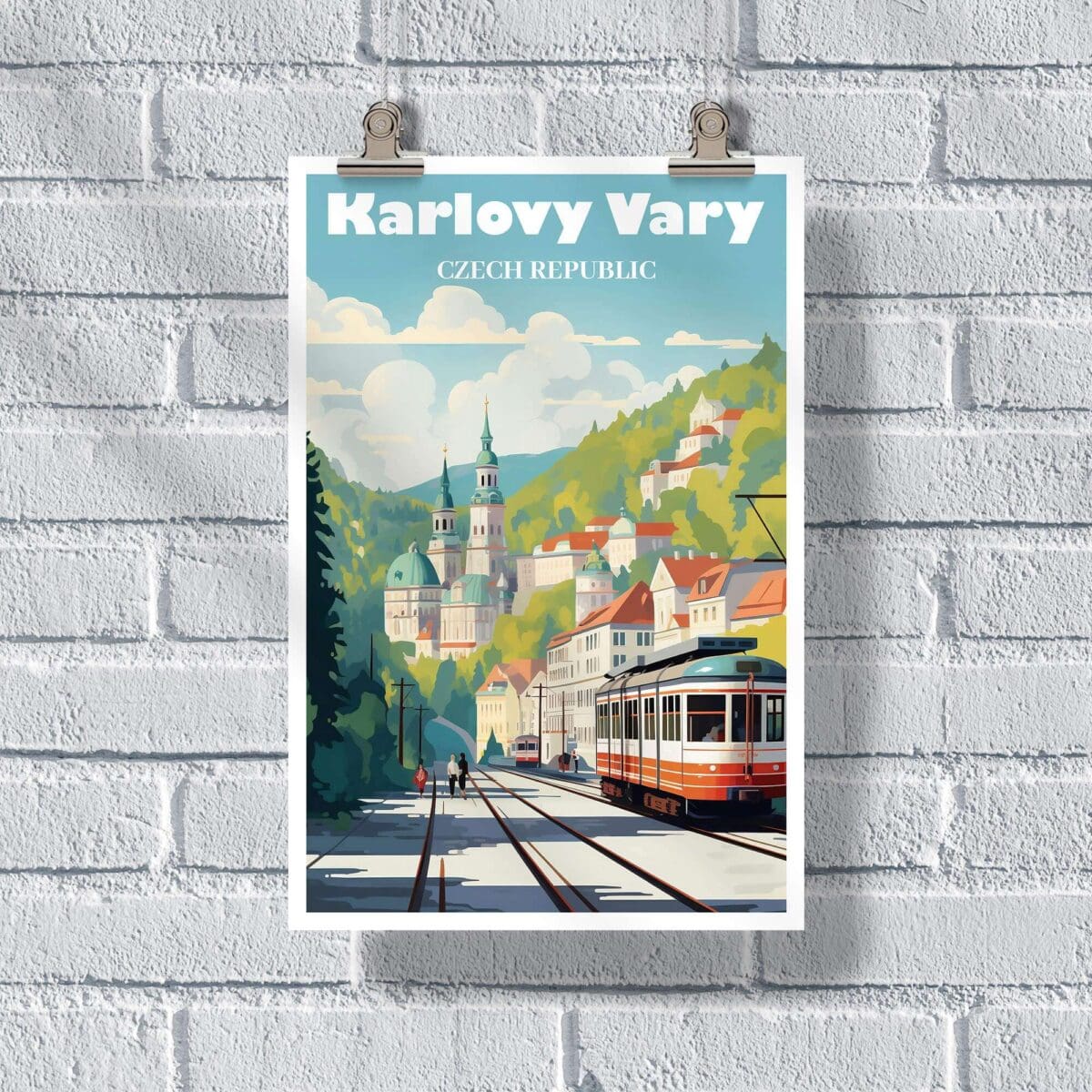 Karlovy Vary Tram Poster | United World Memories