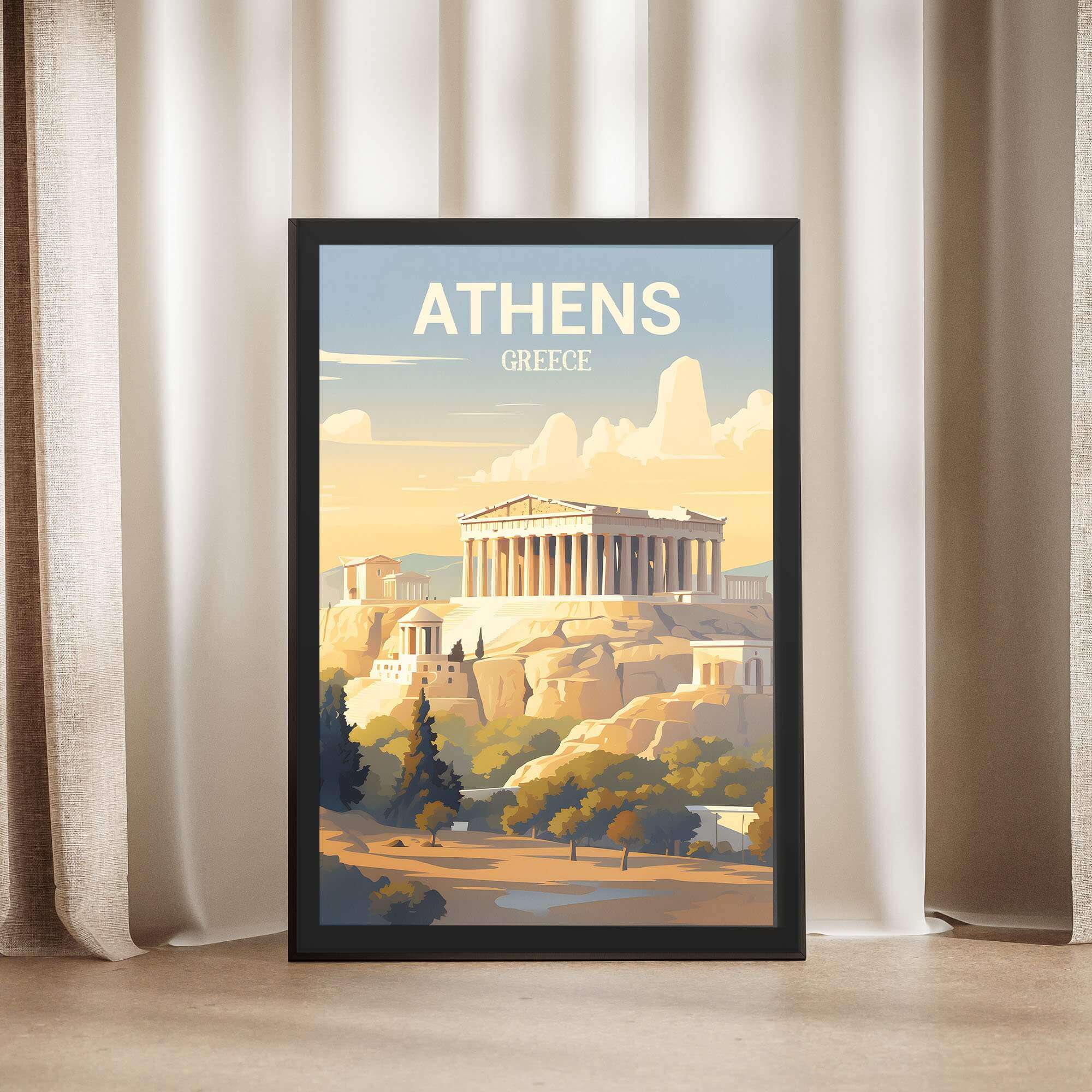 Athens Acropolis Poster | United World Memories