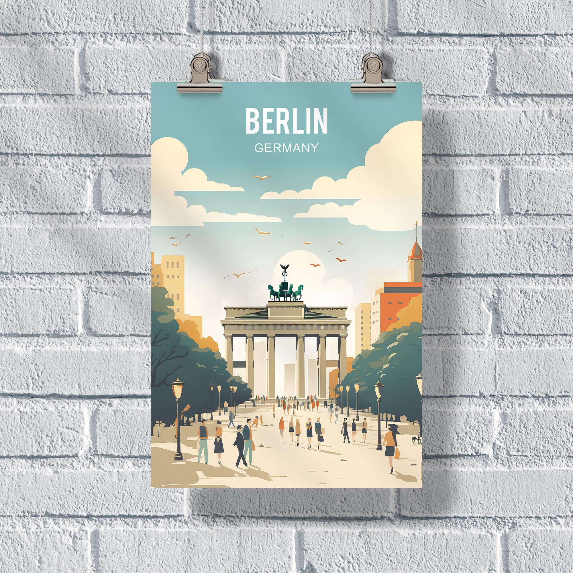 Berlin Brandenburg Gate Poster | United World Memories