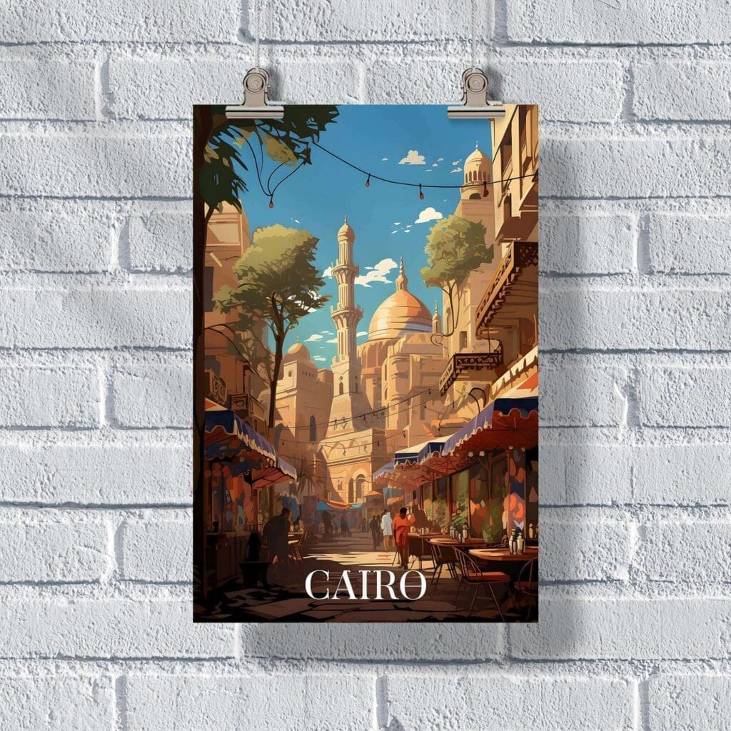 Cairo Khan El-Khalili Bazaar Poster | United World Memories