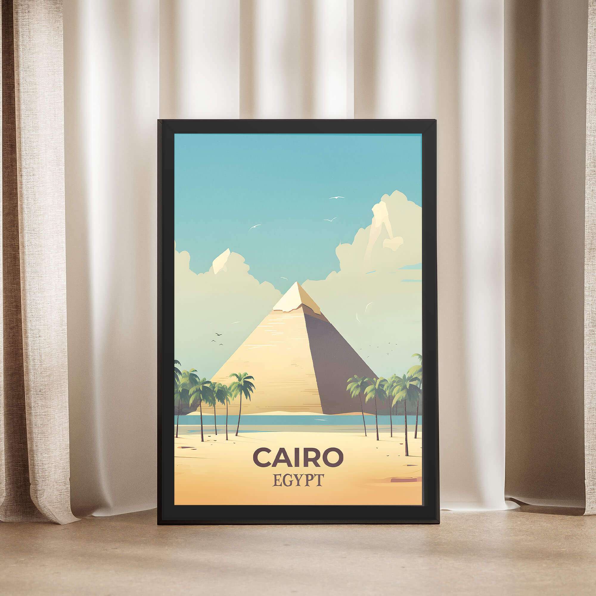 Cairo Pyramids Of Giza Poster | United World Memories