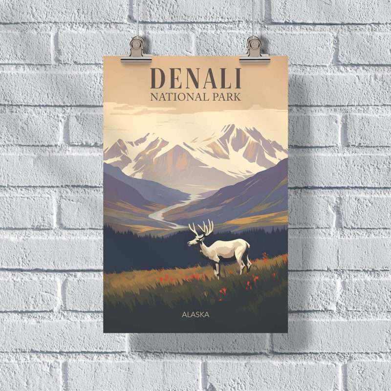 Denali National Park Majesty Of Denali Poster | United World Memories