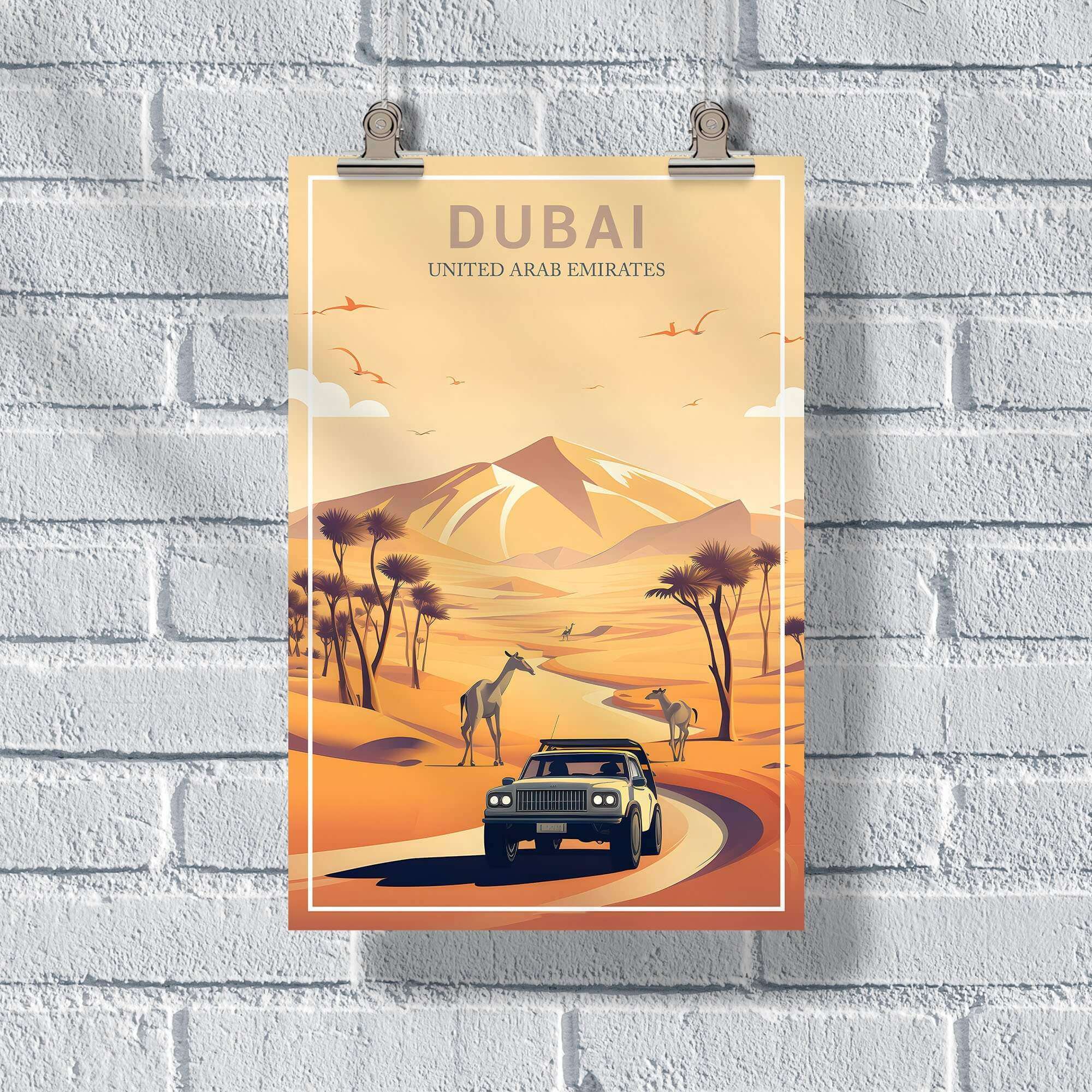 Dubai Desert Safari Poster | United World Memories