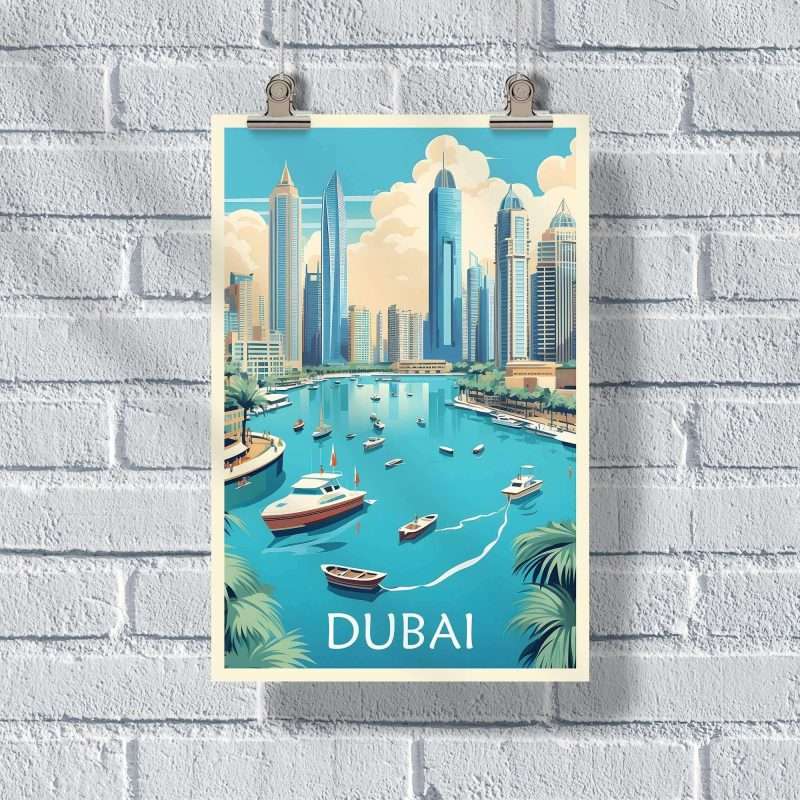 Dubai Palm Jumeirah Poster | United World Memories