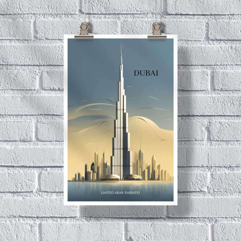 Dubai Palm Jumeirah Poster | United World Memories