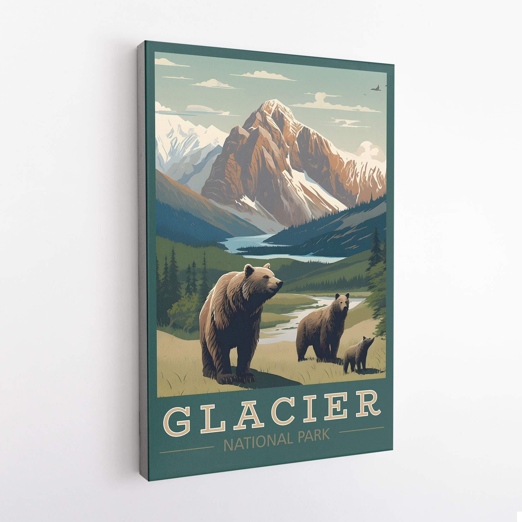 Glacier National Park Wildlife Poster | United World Memories