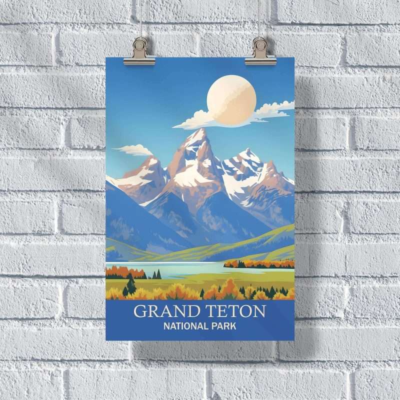 Grand Teton National Park Snake River Serenity Poster | United World ...