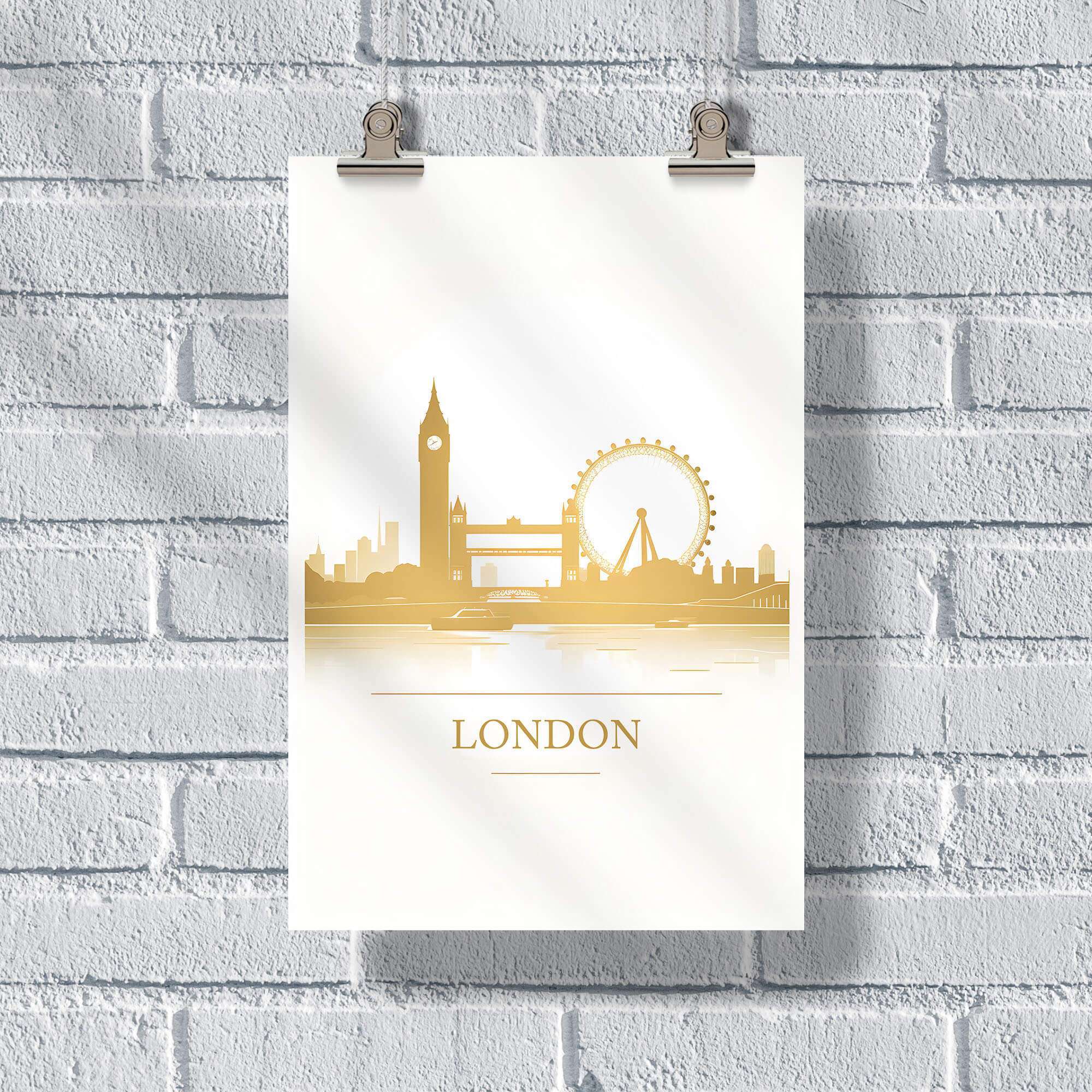 London City Skyline Poster | United World Memories