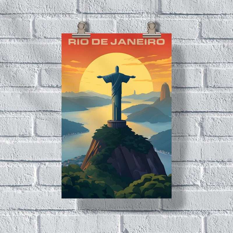 Rio De Janeiro Christ The Redeemer Poster | United World Memories
