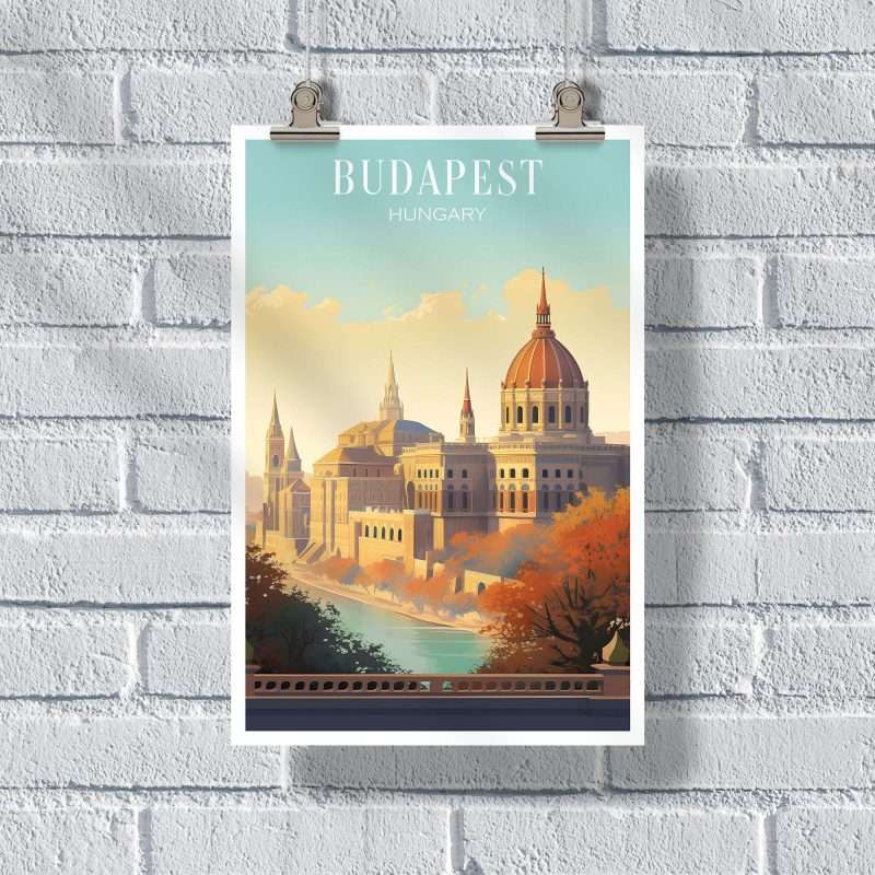 Budapest Chain Bridge Poster | United World Memories