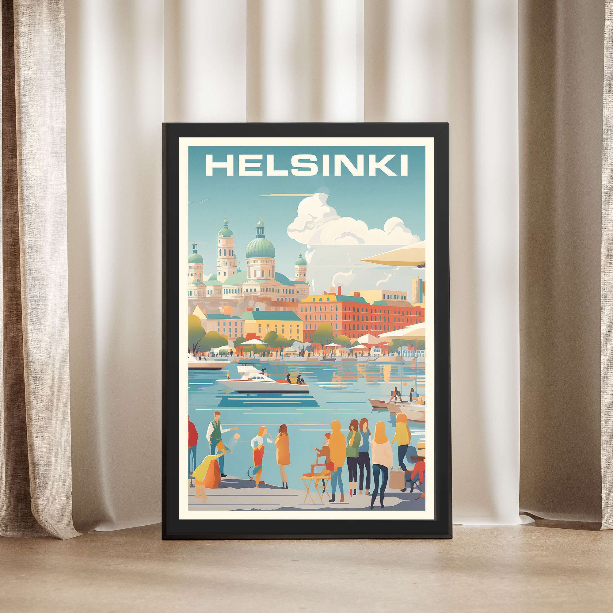 Helsinki Market Square Poster | United World Memories