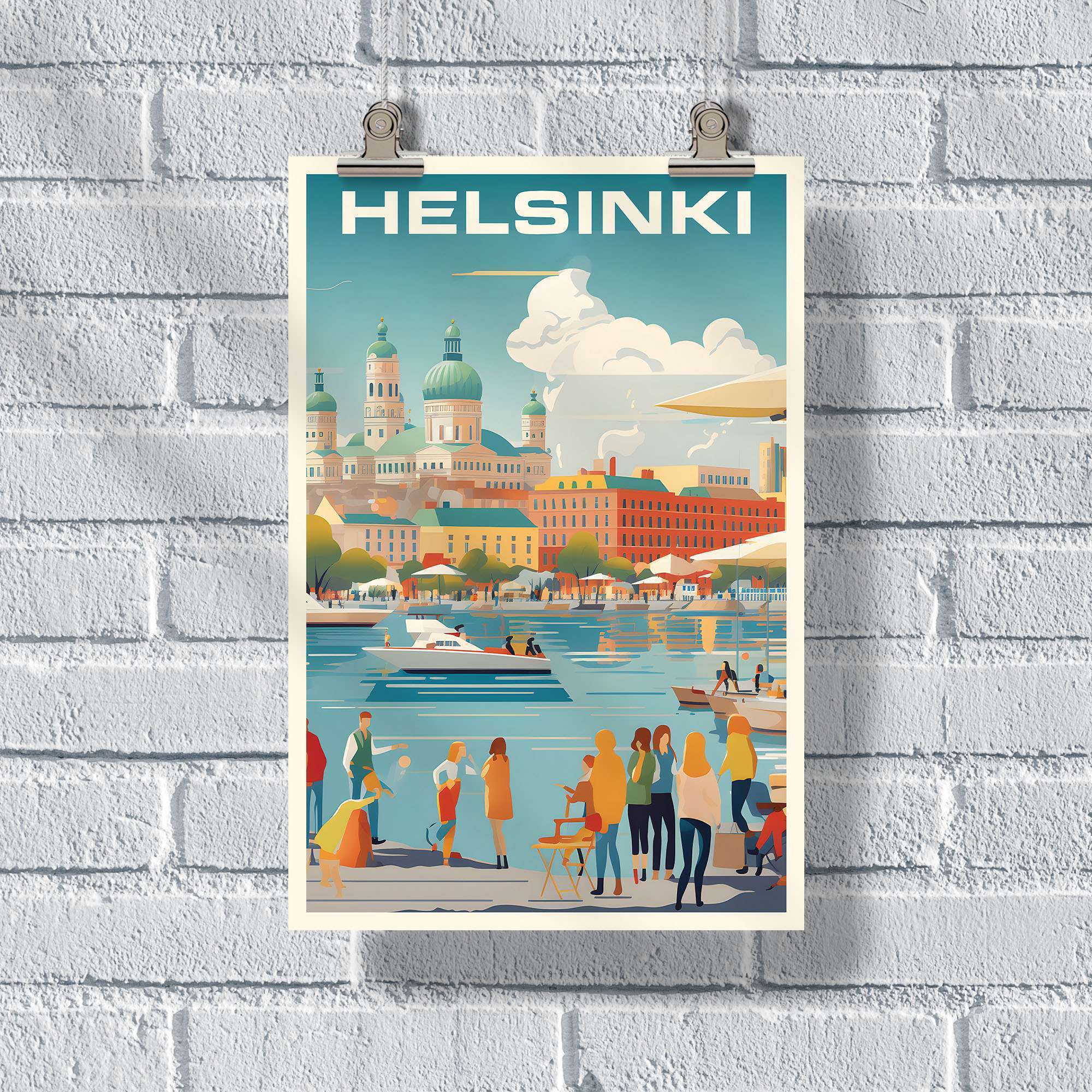 Helsinki Market Square Poster | United World Memories