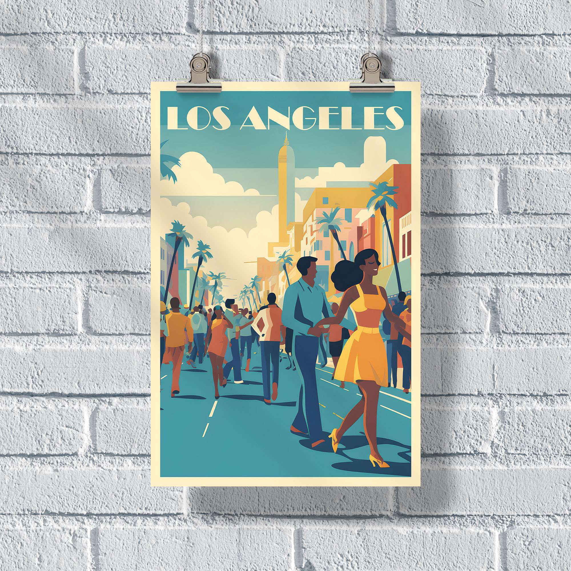 Los Angeles Venice Beach Boardwalk Poster | United World Memories